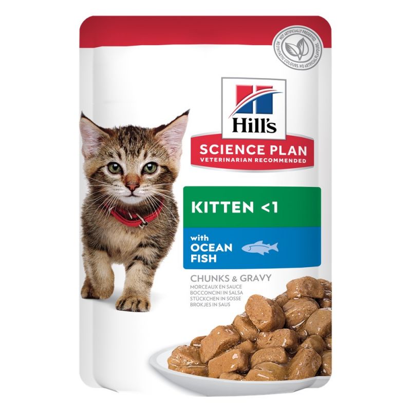 Hill's Science Plan Kitten Poisson Sachet™ - Bouchées pour chaton ou ...